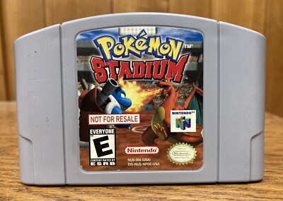 Pokemon Stadium Nintendo 64 Not For ReSale 1997 Game Pak RARE NFR N64 ...