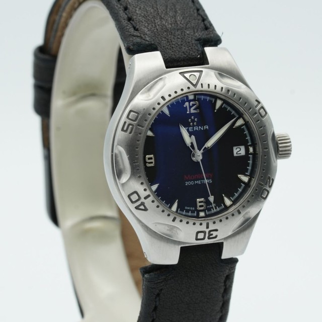 Eterna Monterey 200 Meters 1601.41 Stainless Steel Ladies Quartz Divers ...