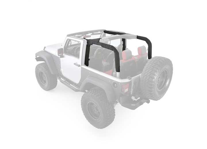 Smittybilt 5666101 07-18 Wrangler (JK) 2 Door Molle Roll Bar Padding ...