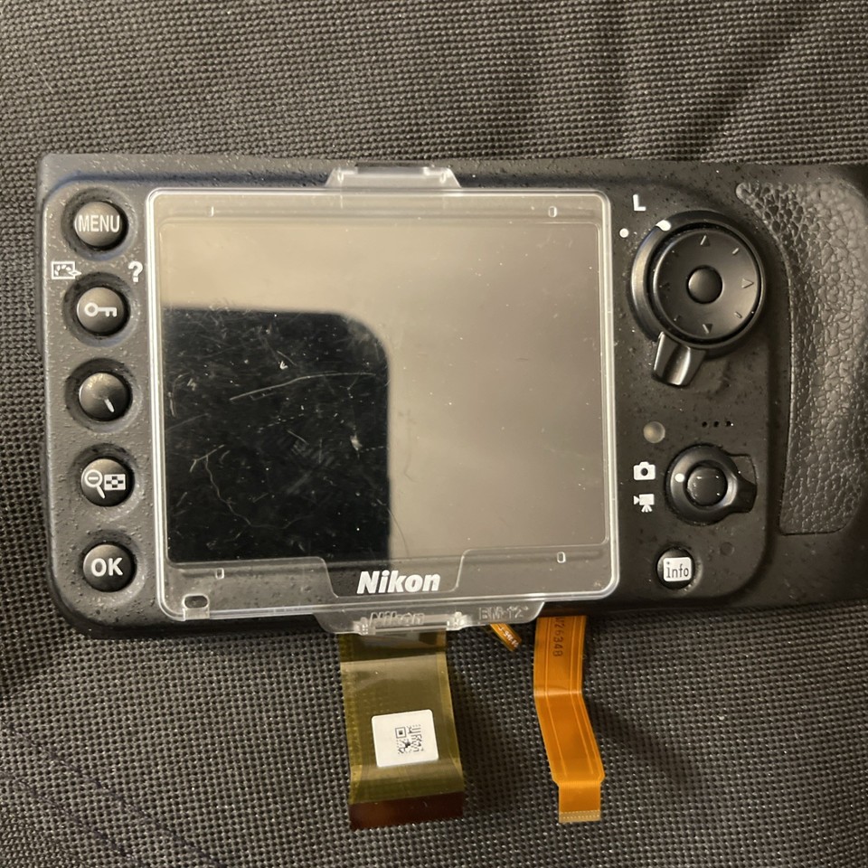 Nikon D800 DSLR Back Cover Housing W/LCD Buttons Switches Complete ...