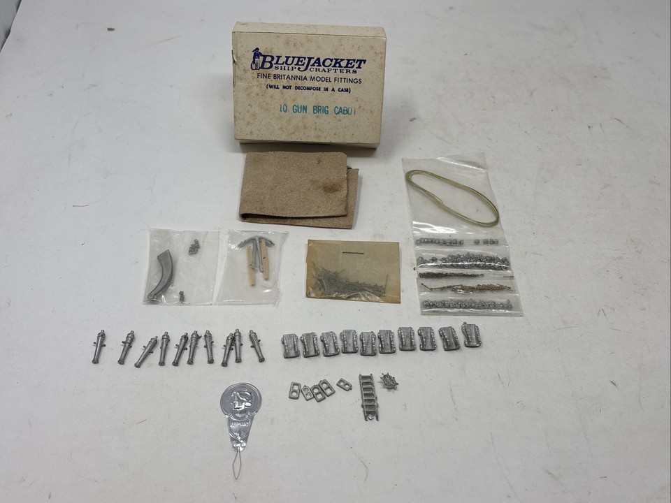 VINTAGE BLUE JACKET SHIP CRAFTERS Cabot 1775 Brig WOODEN MODEL KIT | eBay
