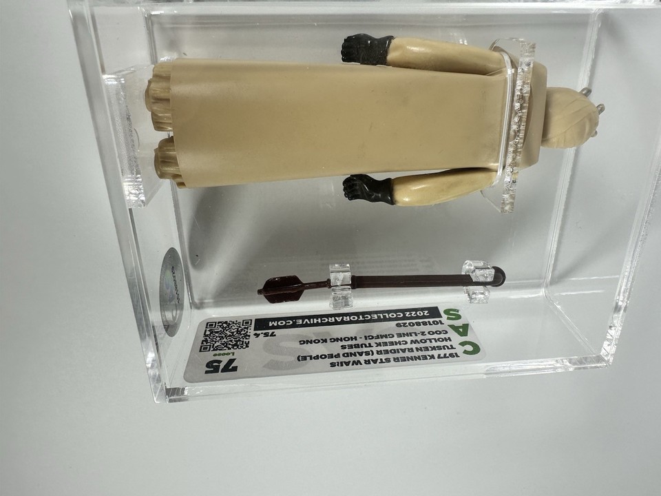 1977 Vintage Star Wars HOLLOW CHEEK TUBES Tusken Raider Graded CAS 75 ...