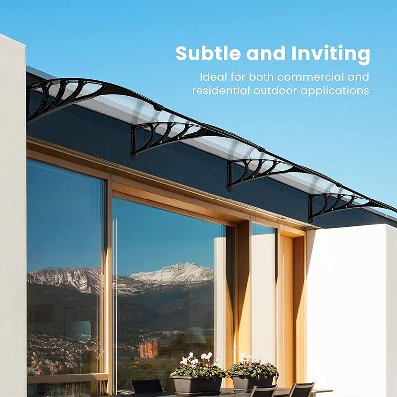 Window Awning Canopy Sun Shade Outdoor Door Canopy Rain Snow Cover Yard ...