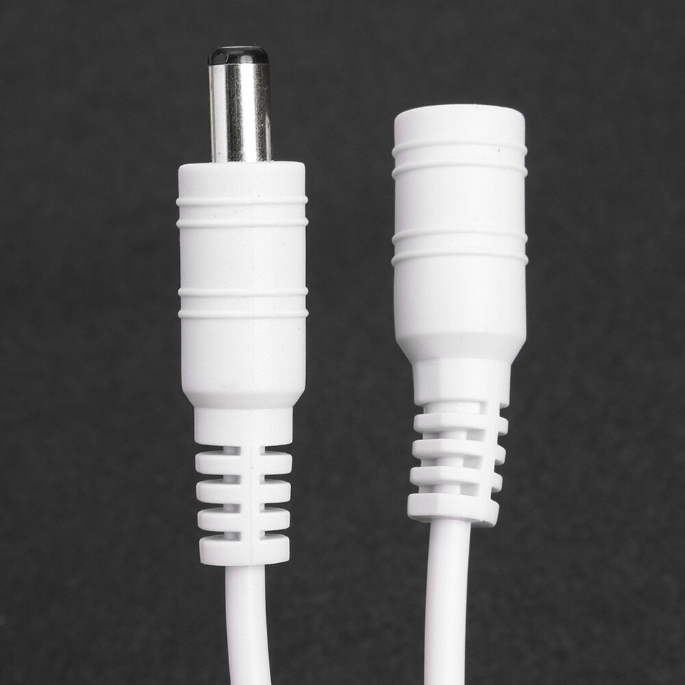 DC 12V-24V Power Extension Cord Cable 5.5x2.1mm Male Female Power ...