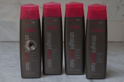 4 PACK. 10.1 oz. Straight Sexy Hair Straightening Shampoo & Conditioner ...