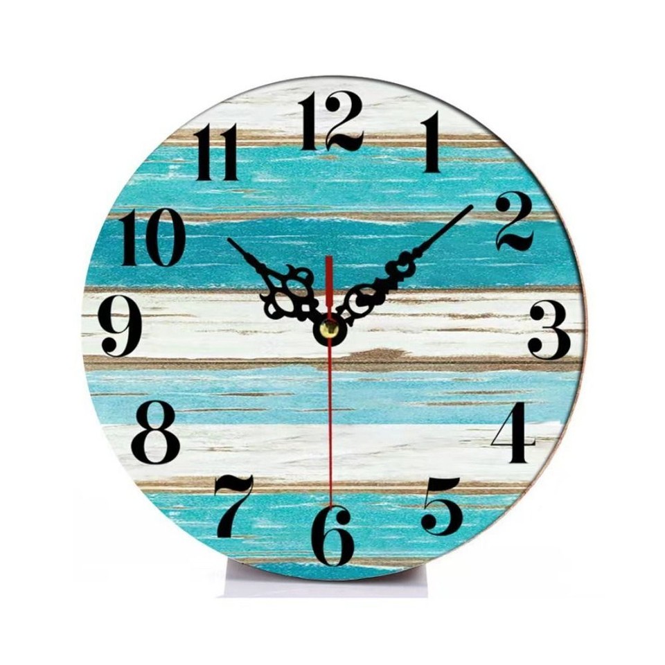 Round Shape Clock Covered by Paper Desk Clock New Wall Clock Living ...