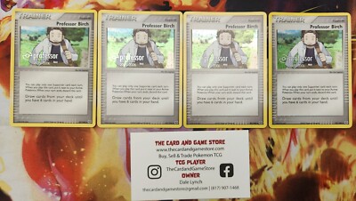 Pokemon TCG Professor Birch Professor Program 2005-2006 NM x4 (Playset ...
