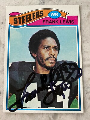 Frank Lewis signed PITTSBURGH STEELERS card 1977 Topps | eBay