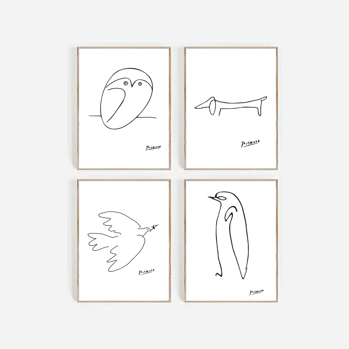 Picasso Animal Line Drawings