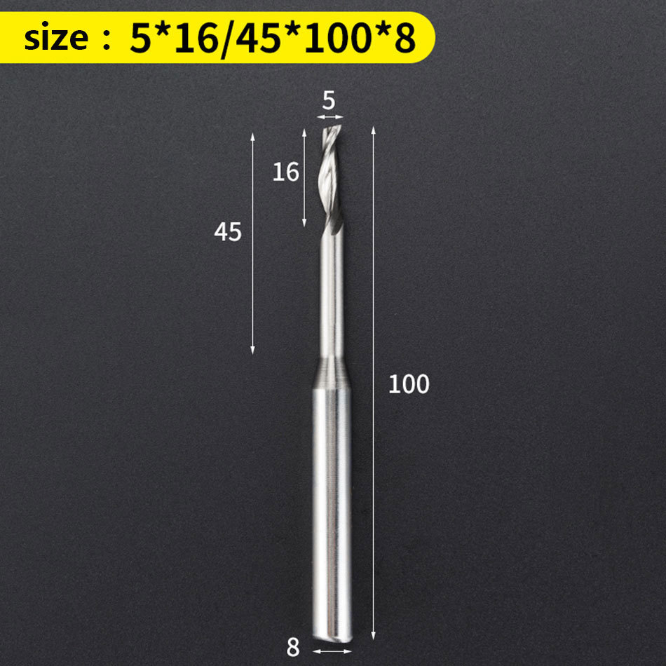 8-12mm Shank HSS Milling Bits Cutter CNC Router Bits End Mill For ...