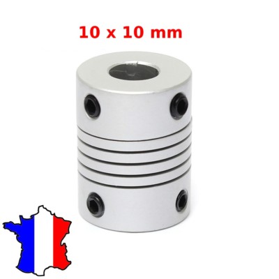 COUPLEUR 10x10mm - Shaft Flexible Coupling Coupler - 10*10 accouplement ...