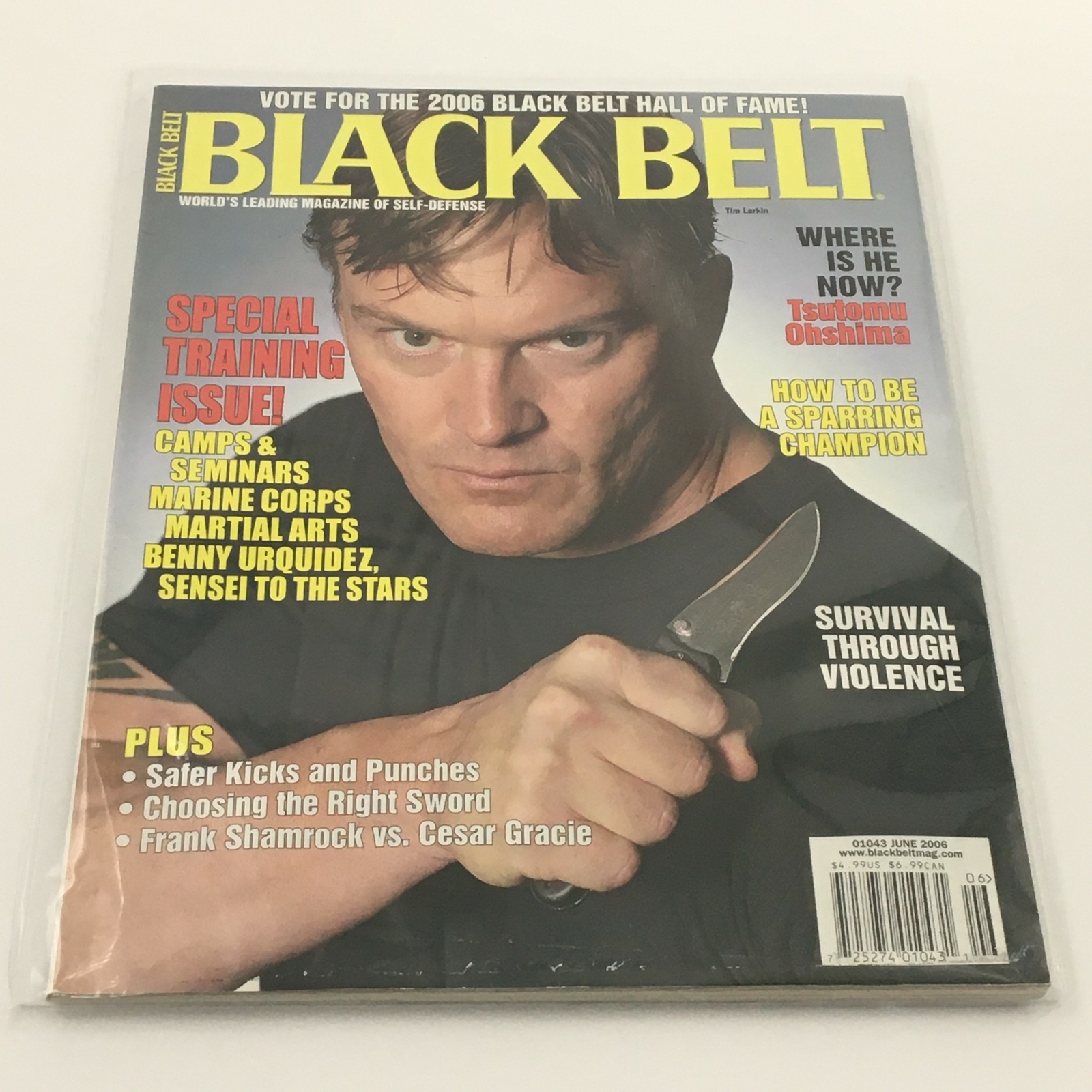 Black Belt Magazine June 2006 Tim Larkin Survival Through Violence ...