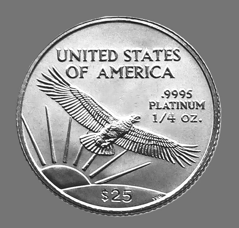 1999 AMERICAN LIBERTY 1/4 OZ. PLATINUM EAGLE 9995 FINE PLATINUM COIN ...