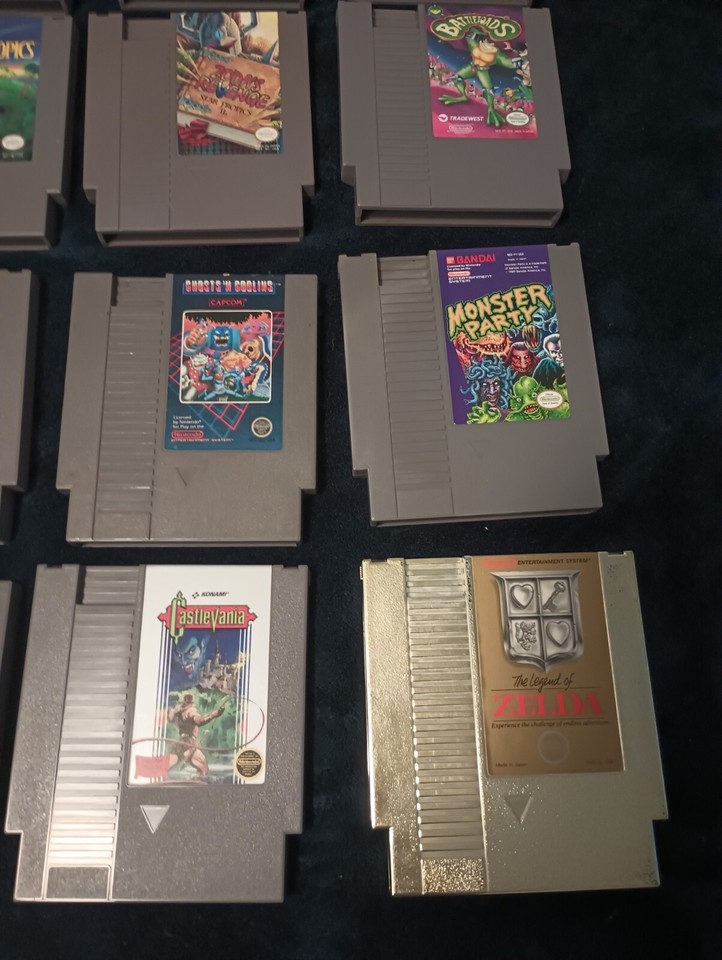 Nintendo NES 16 High End GAME Lot- Untested, Pretty Clean Cartridges ...