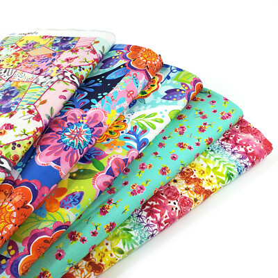 Moda Flower Patches by Amarilys Henderson 100% cotton watercolour ...