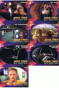 STAR TREK: DEEP SPACE NINE 9 1993 Trading Card 7 Card LOT!!! NM/M ...