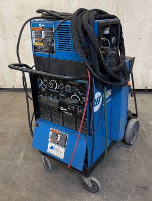 MILLER SYNCROWAVE 250 LA180862 WELDER W/MILLER COOLANT SYSTEM LC215458 ...