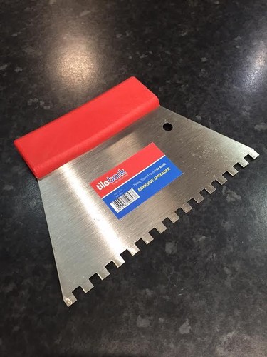 Professional Steel Adhesive Spreader Vinyl Acrylic Tiling DIY Tile ...
