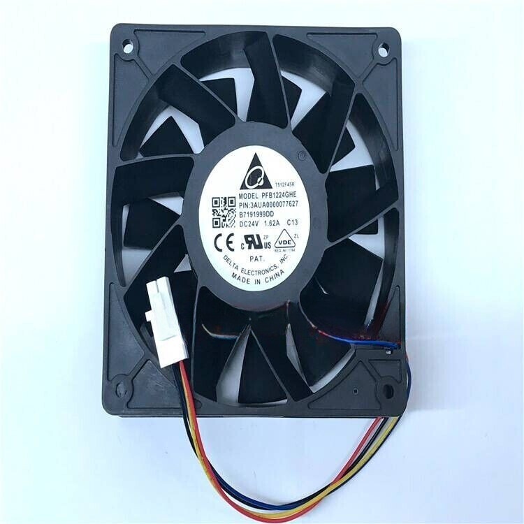 For DELTA Fan PFB1224GHE 3AUA0000077627 DC 24V 1.62A 12CM 4-wire ...