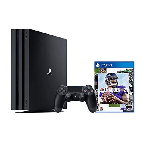 PS4 PlayStation 4 Pro 1TB Console With Madden NFL 21 Pro 1TB Jet Black ...