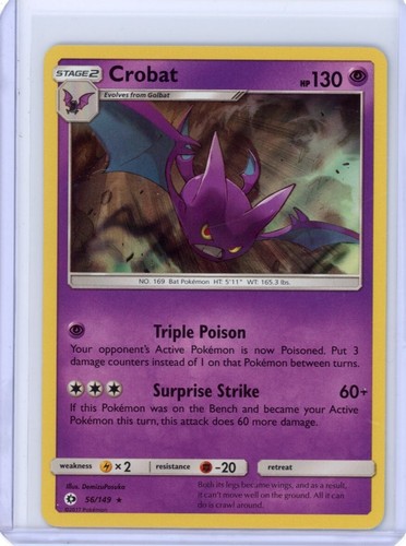 Crobat 56/149 Holo Rare - 2017 Sun & Moon - Pokemon TCG | eBay