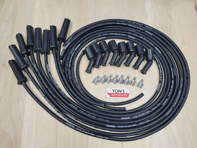 BK 42" 8.65mm Moroso Spark Plug Wires LS Coil Relocation kit LSX LS1 ...