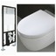Concealed Wall Hung Toilet WC Adjustable Frame + Cistern, Pan,Plate ...