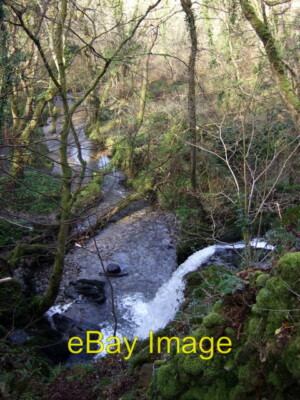 Photo 6x4 Aberfforest waterfall from above Bryn-henllan Looking down ...