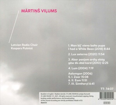 LATVIAN RADIO CHOIR / KASPARS PUTNINS MARTINS VILUMS NEW CD ...