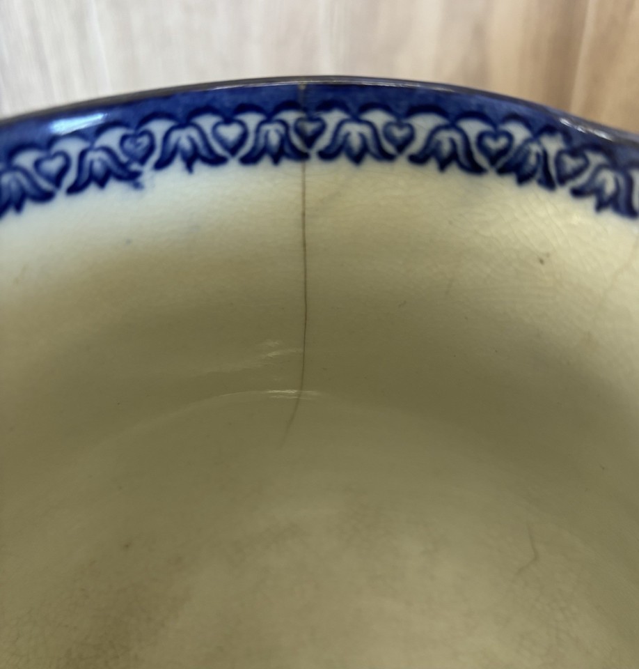 Antique Royal Doulton BURSLEM ENGLAND Pitcher Flow Blue ISTHMIAN GAMES ...