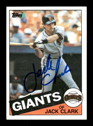 1985 Topps Giants 740 Jack Clark Signed Auto Autograph BXCP38 | eBay