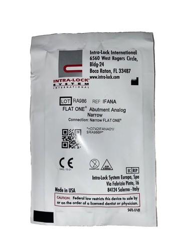 Intra -lock : iFANA FLAT ONE Abutment Analog Narrow | eBay