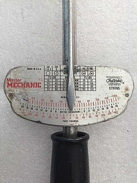 Old Vintage Master Mechanic CT9765 Torque Wrench 1/2" Drive 19 5/16 ...