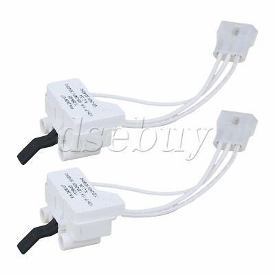 2 Pieces Dryer Door Switch Assembly 3406107 Replacement for Whirlpool ...