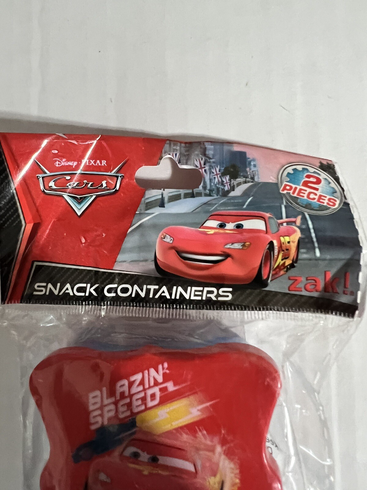 Disney Pixar Cars Snack Containers 2 Pieces Blazin’ Speed w/Lids New In ...