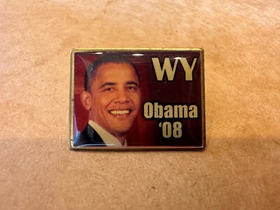 President Barack Obama 2008 Campaign Wyoming State Photograph Lapel Pin ...