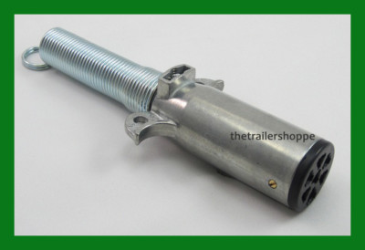 Metal 7 Way Plug Semi Trailer Light Connector Round Split Pin ...