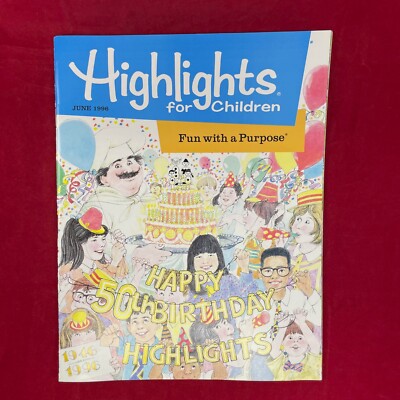 Vintage Highlights For Children Magazine - June 1996 | eBay
