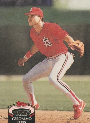 FREE SHIPPING-MINT-1992 Topps Stadium Club Geronimo Pena #466 PLUS ...