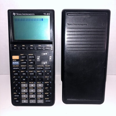 Texas Instruments TI-85 Graphing Calculator with Cover -TESTED WORKS | eBay