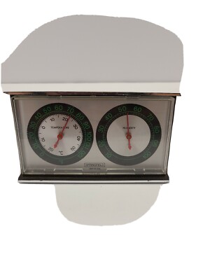 Vintage Springfield Temperature Humidity Weather Station | eBay
