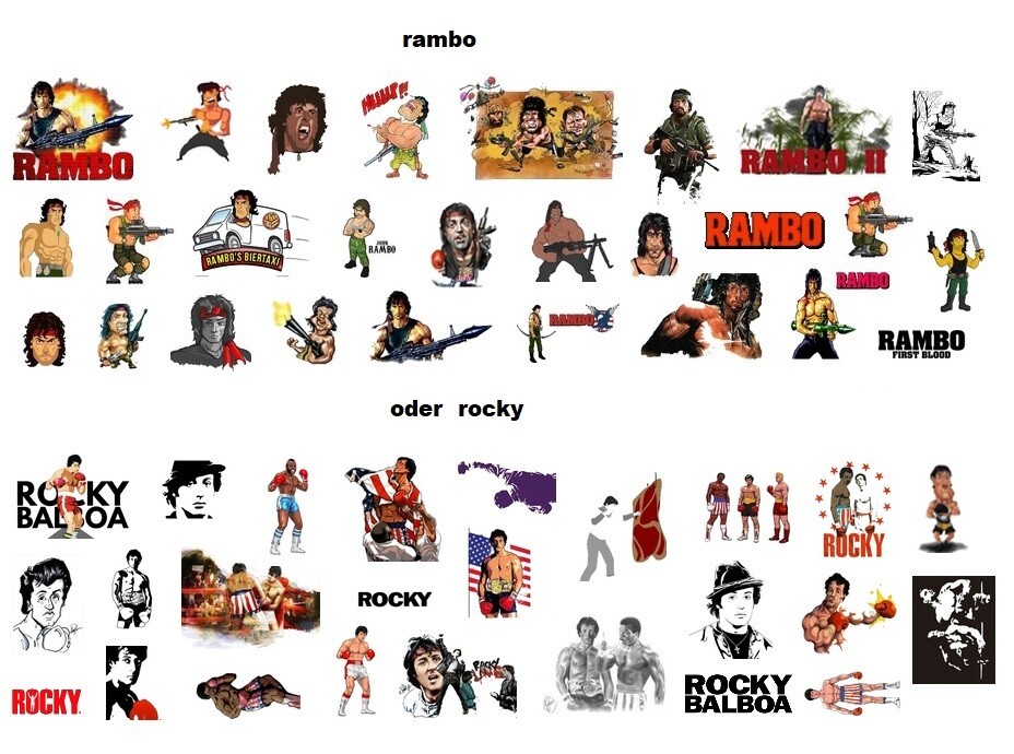 Graffiti... Rambo oder Rocky...Graffiti...Decals... wähle ein Decal aus ...