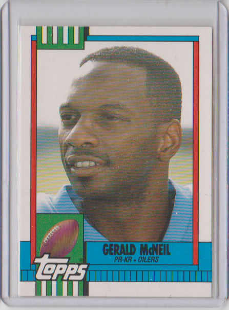 1990 Topps Traded Card #1T Gerald McNeil Houston Oilers | eBay