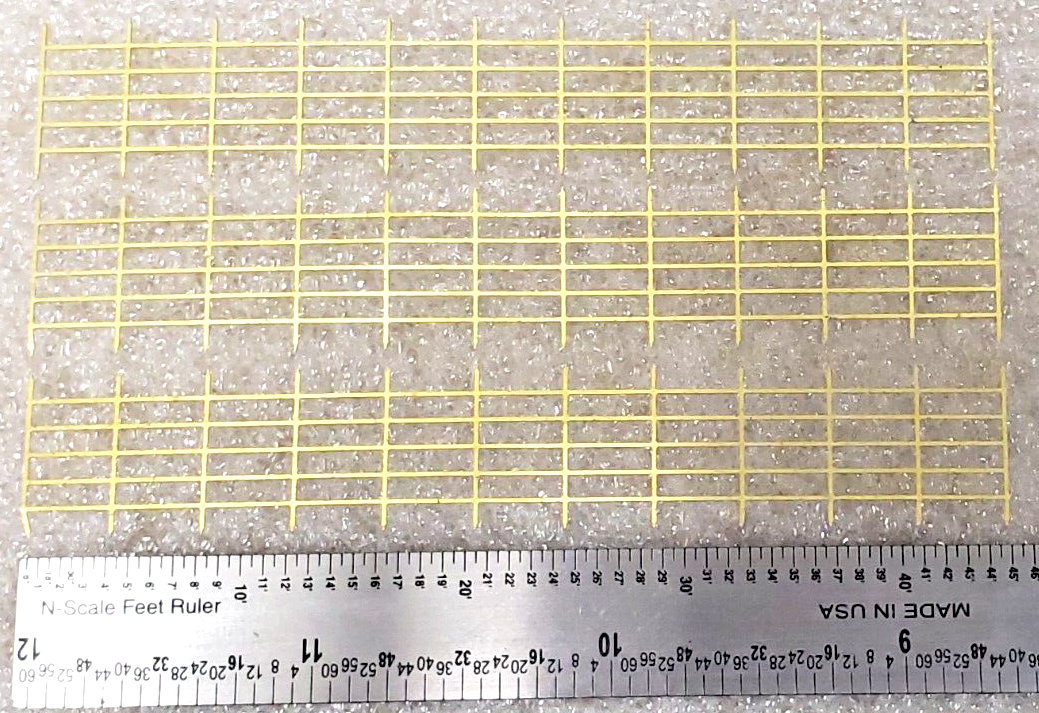 N Scale Railing - 3.4" x 0.6" 3 pcs. / purchase 0.010" thick Brass USA ...