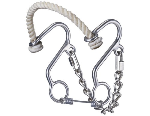 Tough 1 Bit Miniature Rope Nose Hackamore Stainless Steel 24117 ...