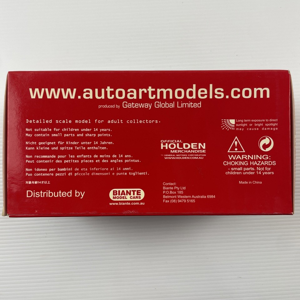 Holden LX Torana SS A9X 1979 AMSCAR Series Allan Moffat V8 1:43 AUTOart ...