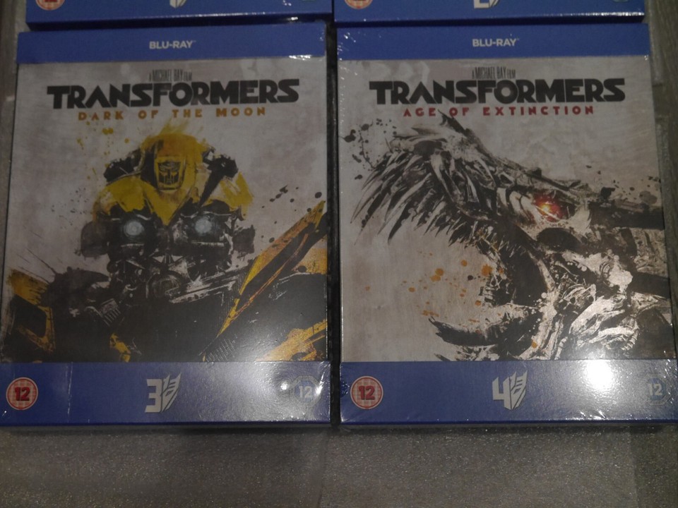 NEW SEALED Transformers 1-4 Blu-Ray Movies Limited Slipcase Edition ...