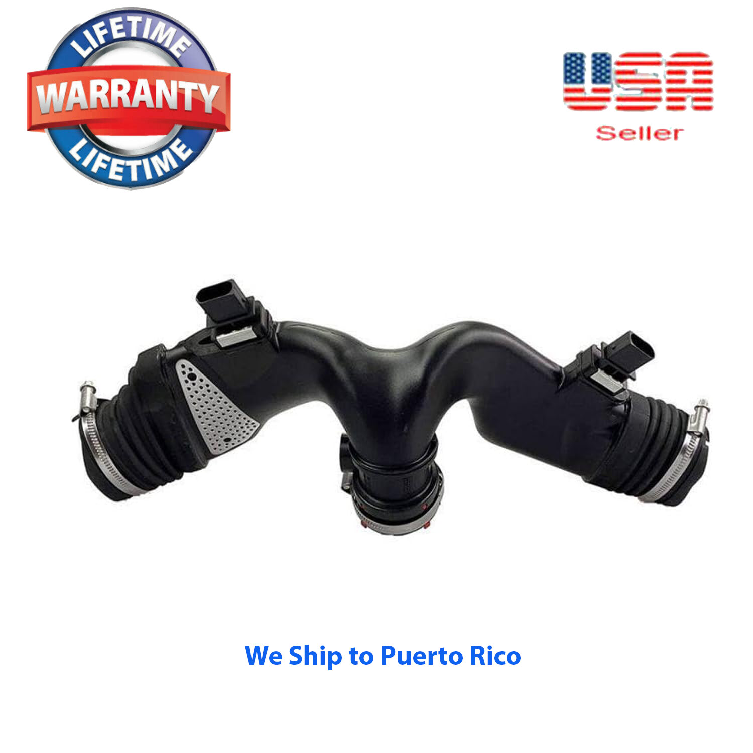 6420908237 Engine Air Duct & 2 Mass Air Sensor Fit Mercedes W211 W164 ...