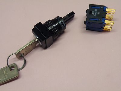 High Quality Swiss Key Operated Switch 2ea NO & NC Contact 3 Pos 2 Key ...