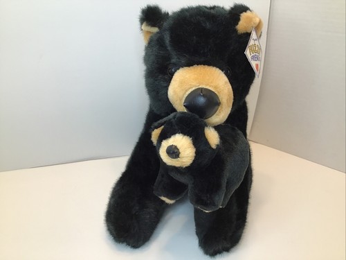 Legends Fuzzy Friend Plush Black Bear And Cub 12 “ Clean With Tag | eBay